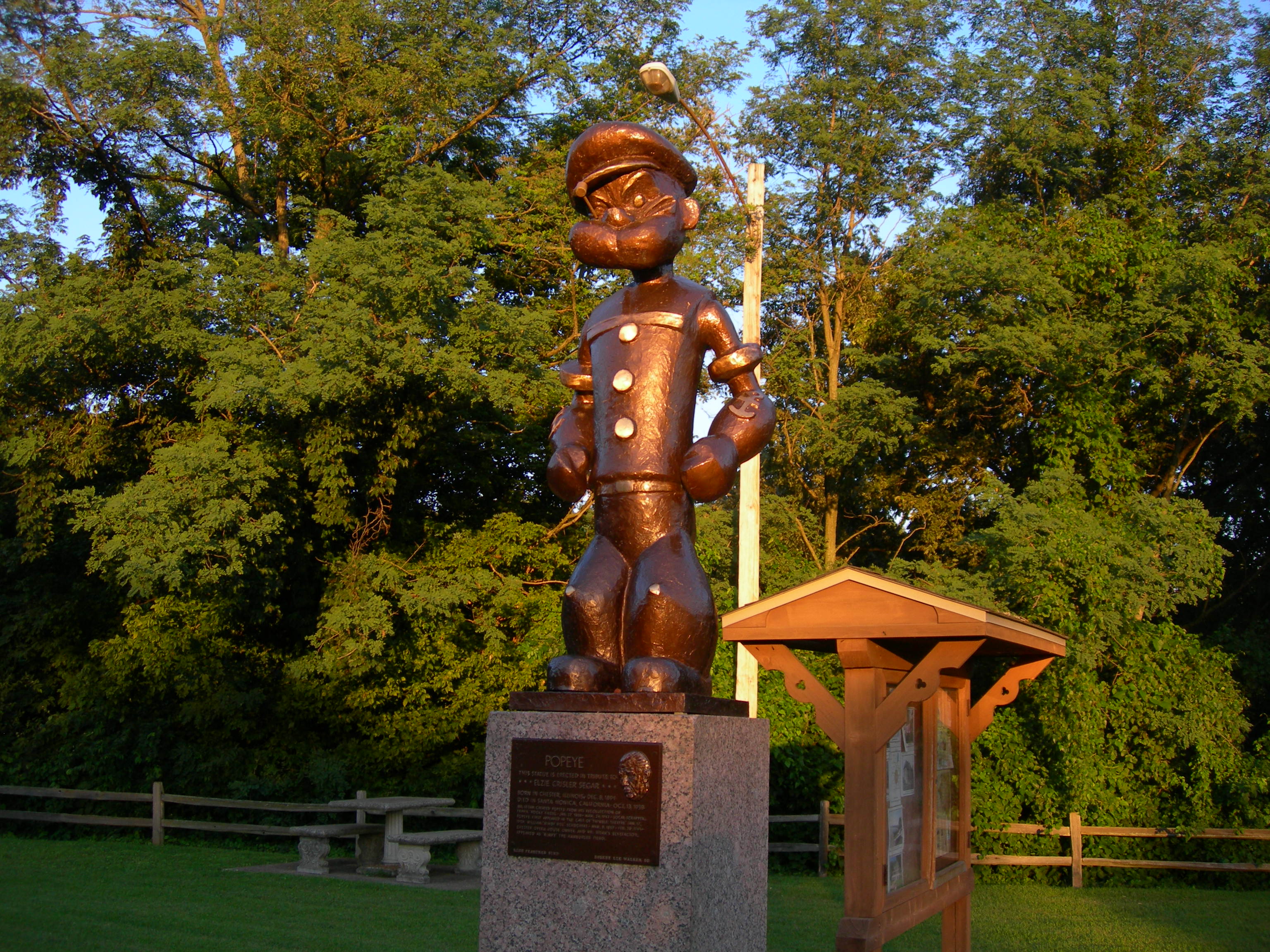 Popeye and Friends Character Trail - Art Trail in Chester, Illinois ...
